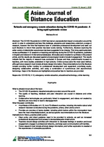 Schools and emergency remote education during the COVID-19 pandemic: A ...