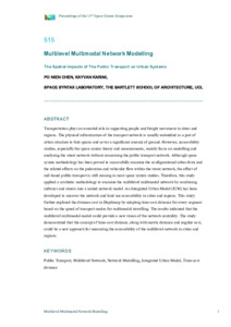 Multilevel Multimodal Network Modelling: The Spatial Impacts of The ...